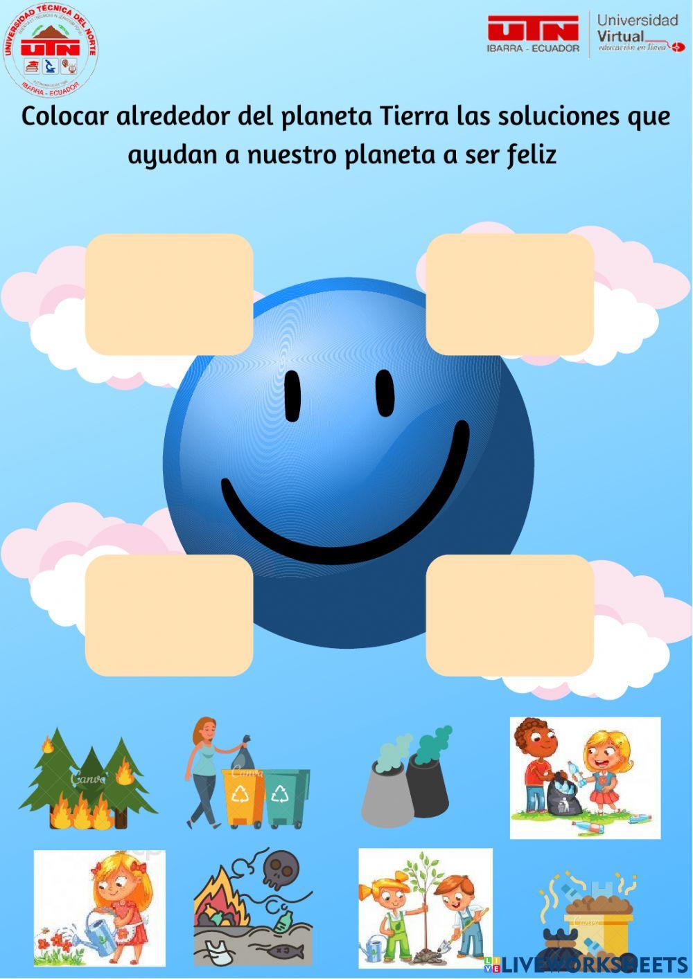 Cuido mi planeta interactive worksheet | Live Worksheets