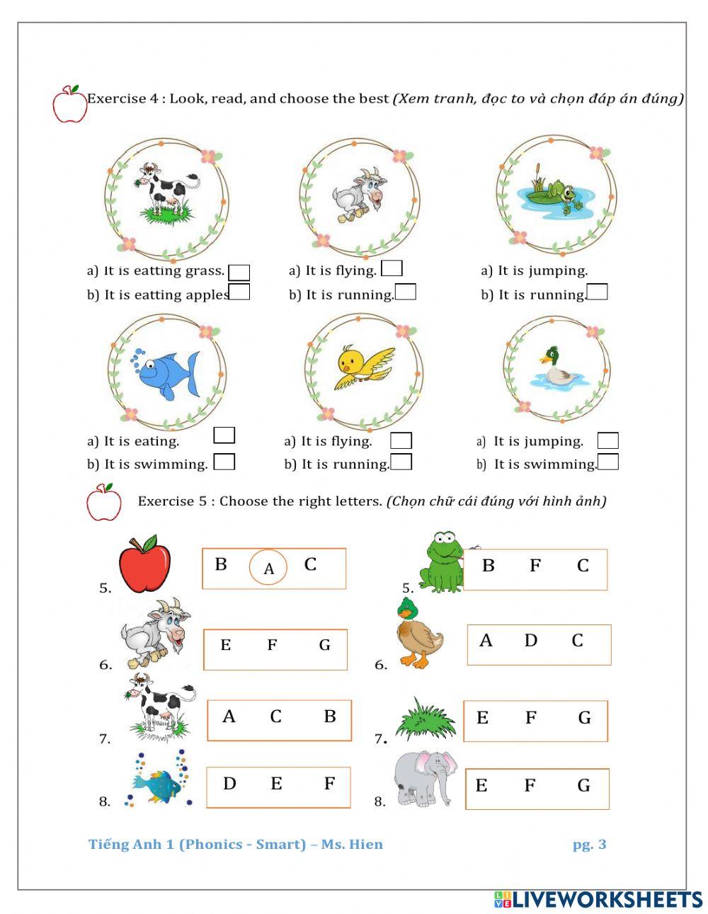 Letter Gg interactive activity for 1 | Live Worksheets