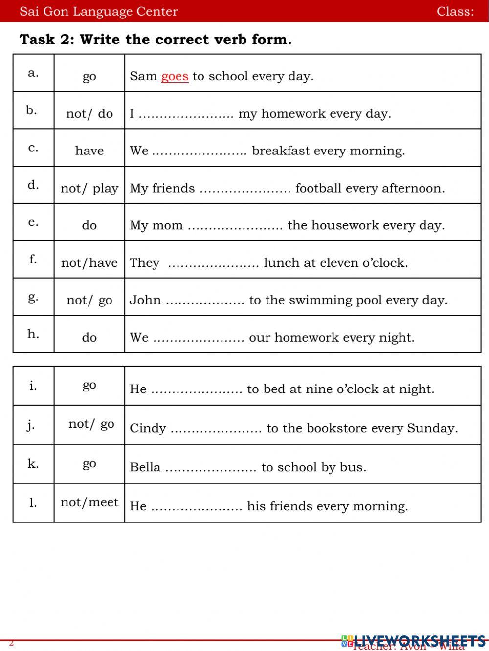 Let's play after school! free online worksheet | Live Worksheets