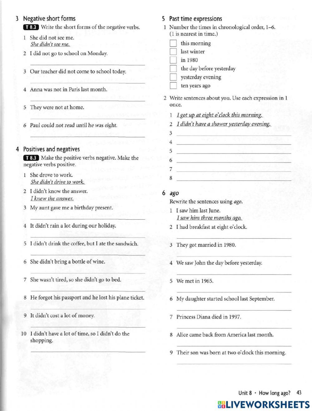 Unit 8 | Free Interactive Worksheets | 2106420