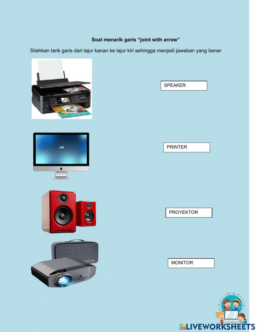 Perangkat Keras Komputer online pdf activity | Live Worksheets