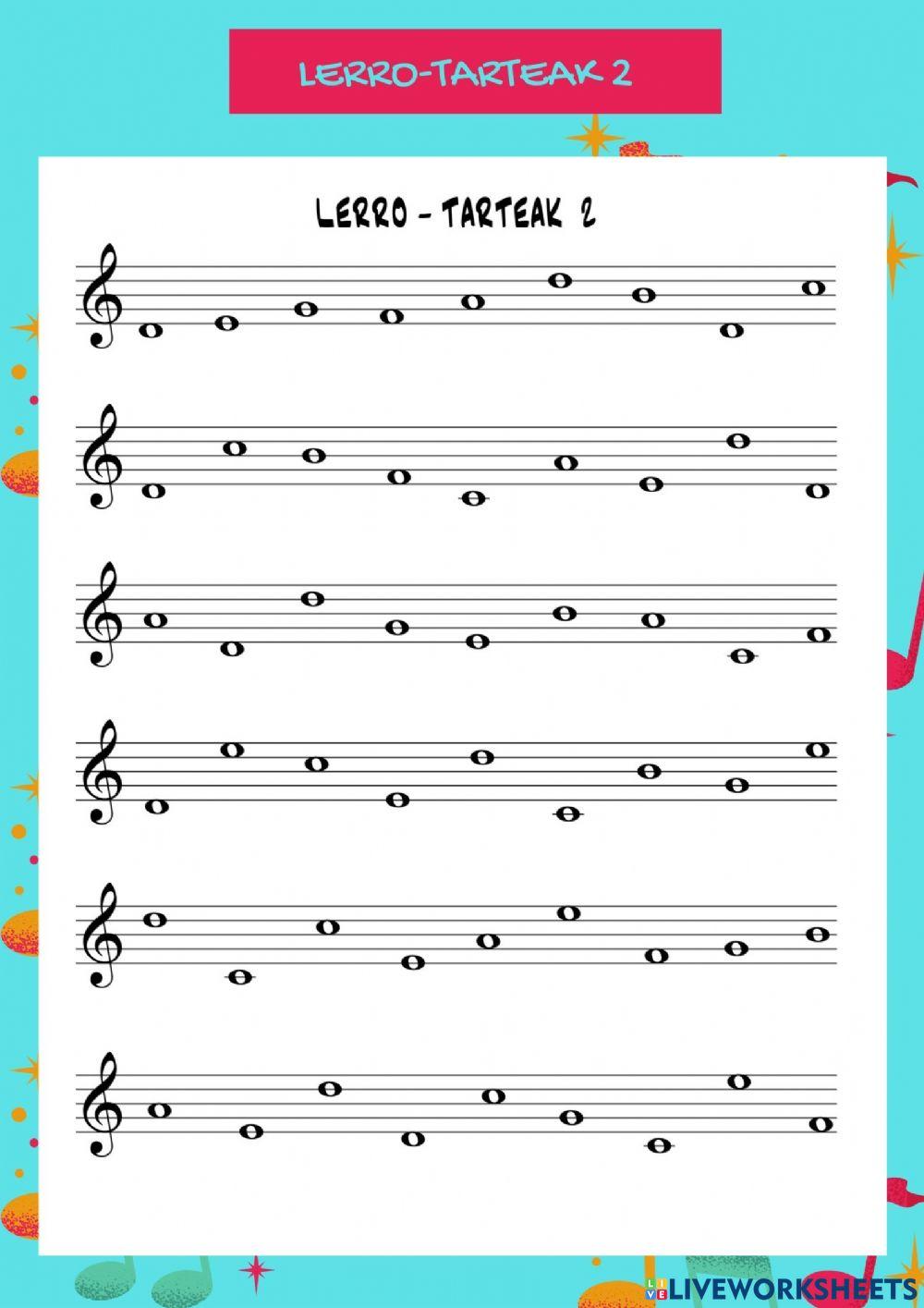 Lerro-Tarteak 2 | Free Interactive Worksheets | 2106715