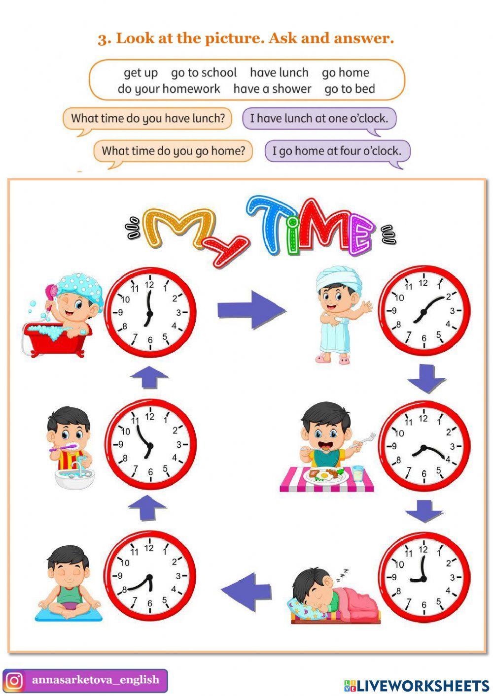 2112261 | Present Simple. Routine | Анна Саркетова