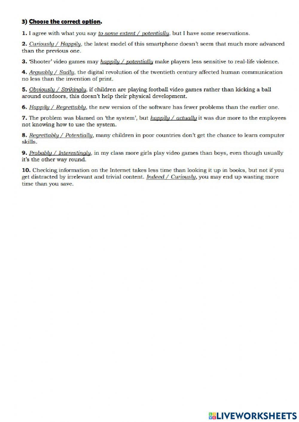 Sentence modifi… | Free Interactive Worksheets | 2113006