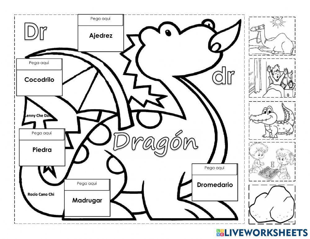 Palabras con dr | Free Interactive Worksheets | 2113050