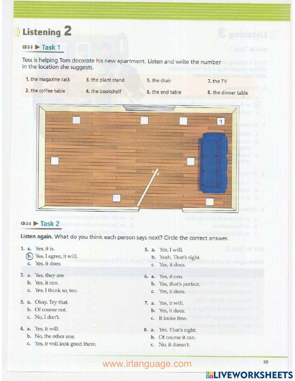 Tactics-for-lis… | Free Interactive Worksheets | 2113337