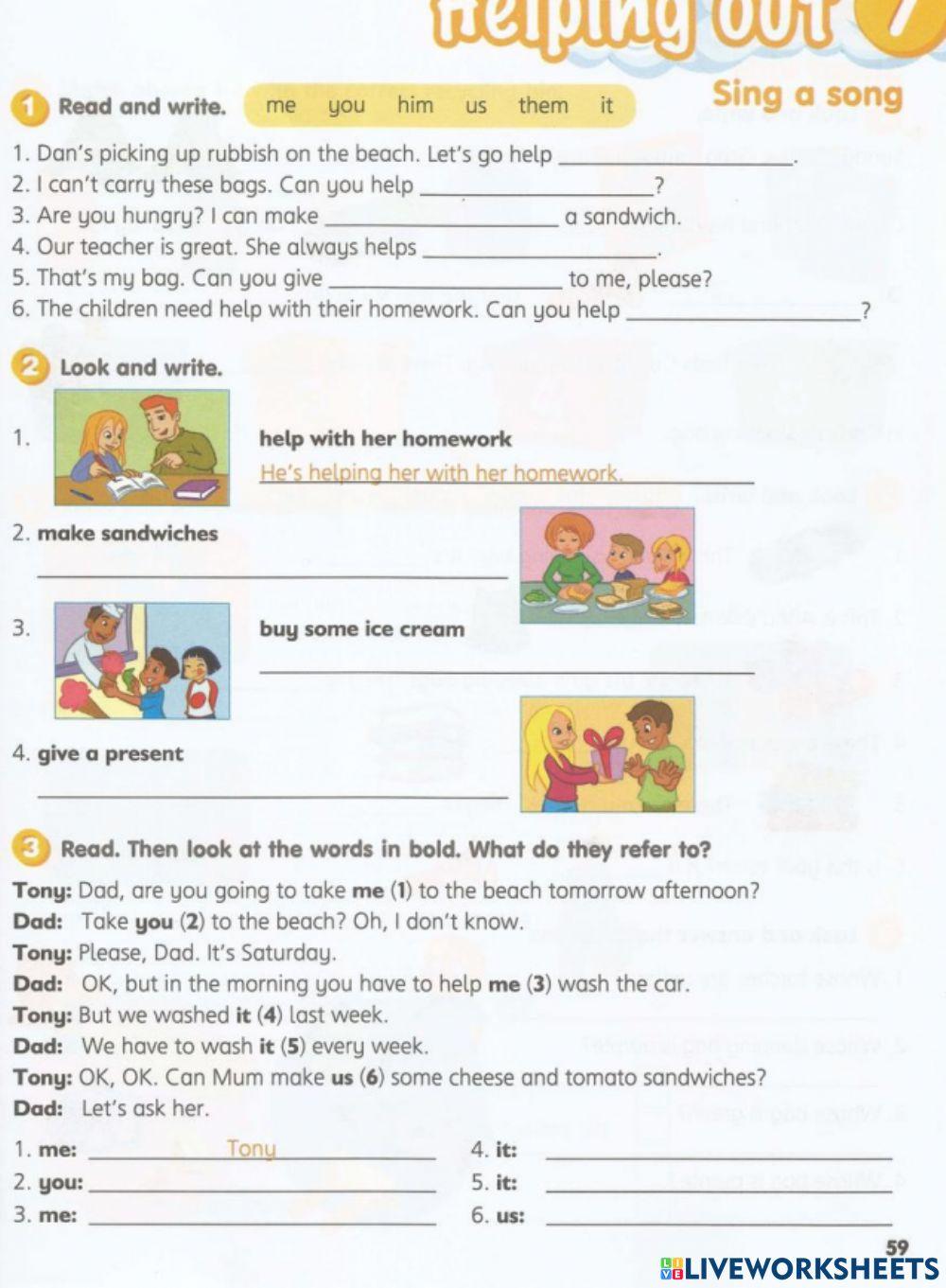 GSP 4 WB - Page 59 worksheet | Live Worksheets