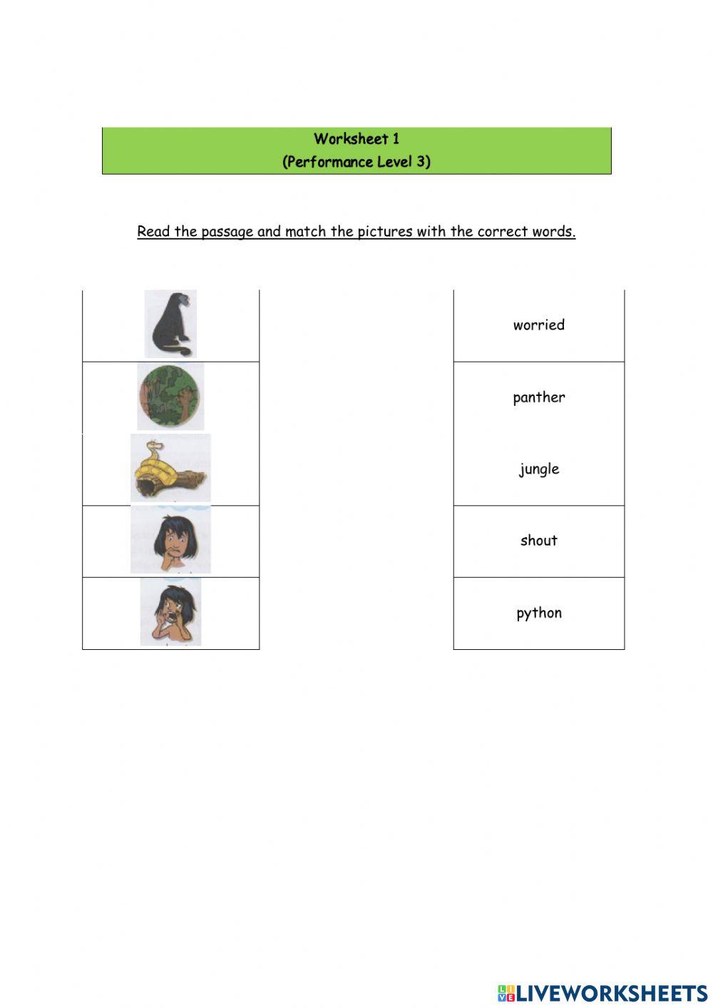 Year 4 - Module 6 worksheet | Live Worksheets