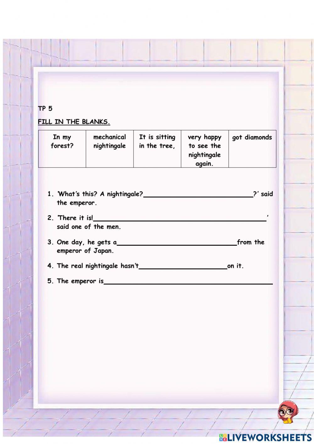 Year 4 unit 2 my week activity | Live Worksheets
