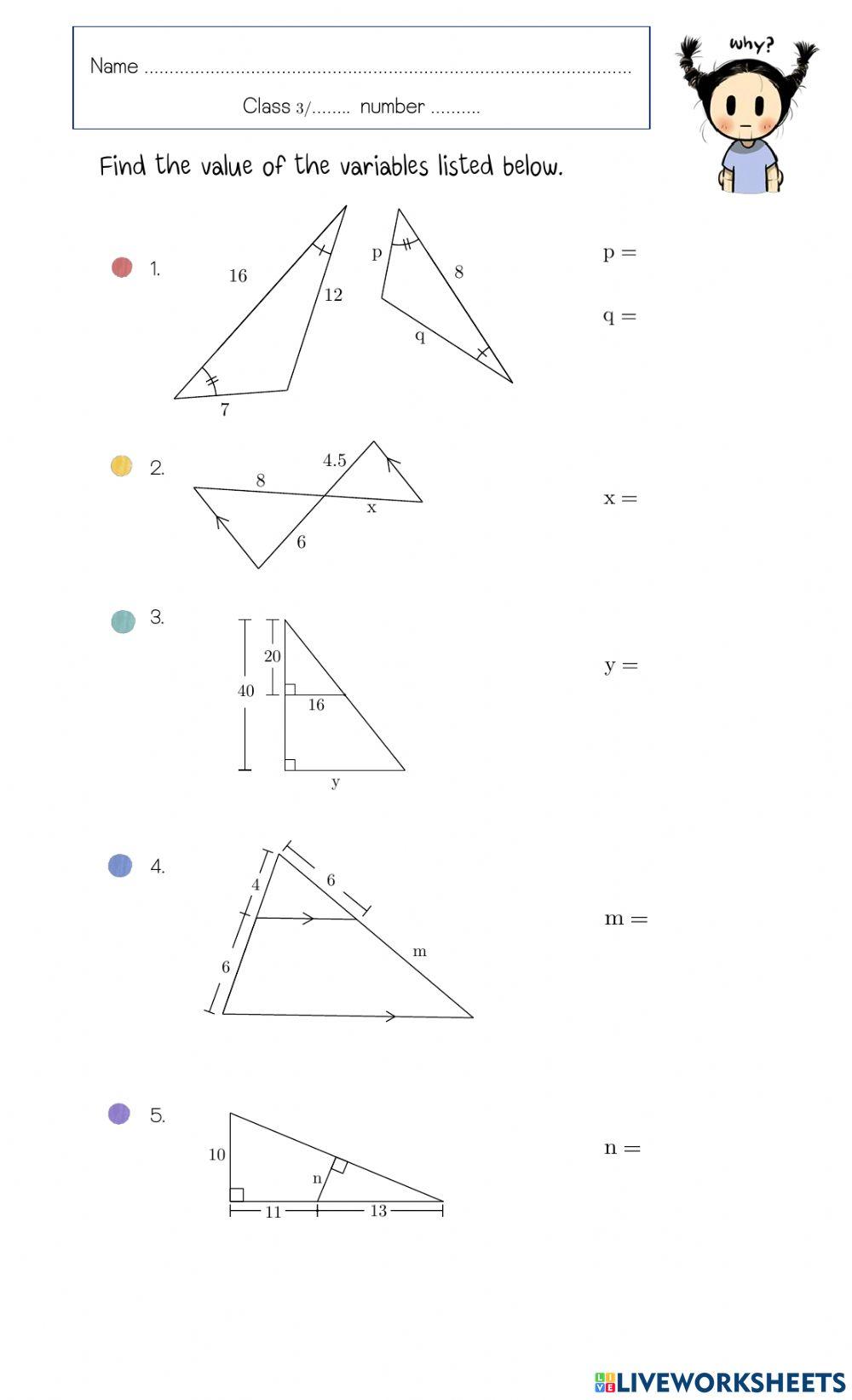 Similarity EP.2 worksheet | Live Worksheets