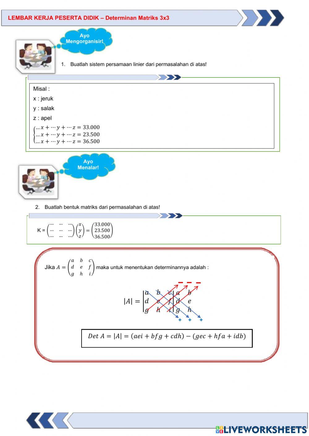 2116317 | Determinan Matriks 3x3 | endang2512