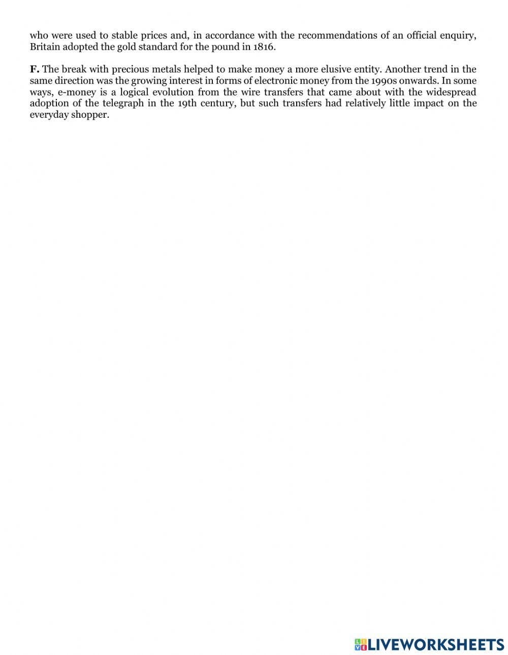 Ielts heading matching exercise 3 2116509 | kongrady