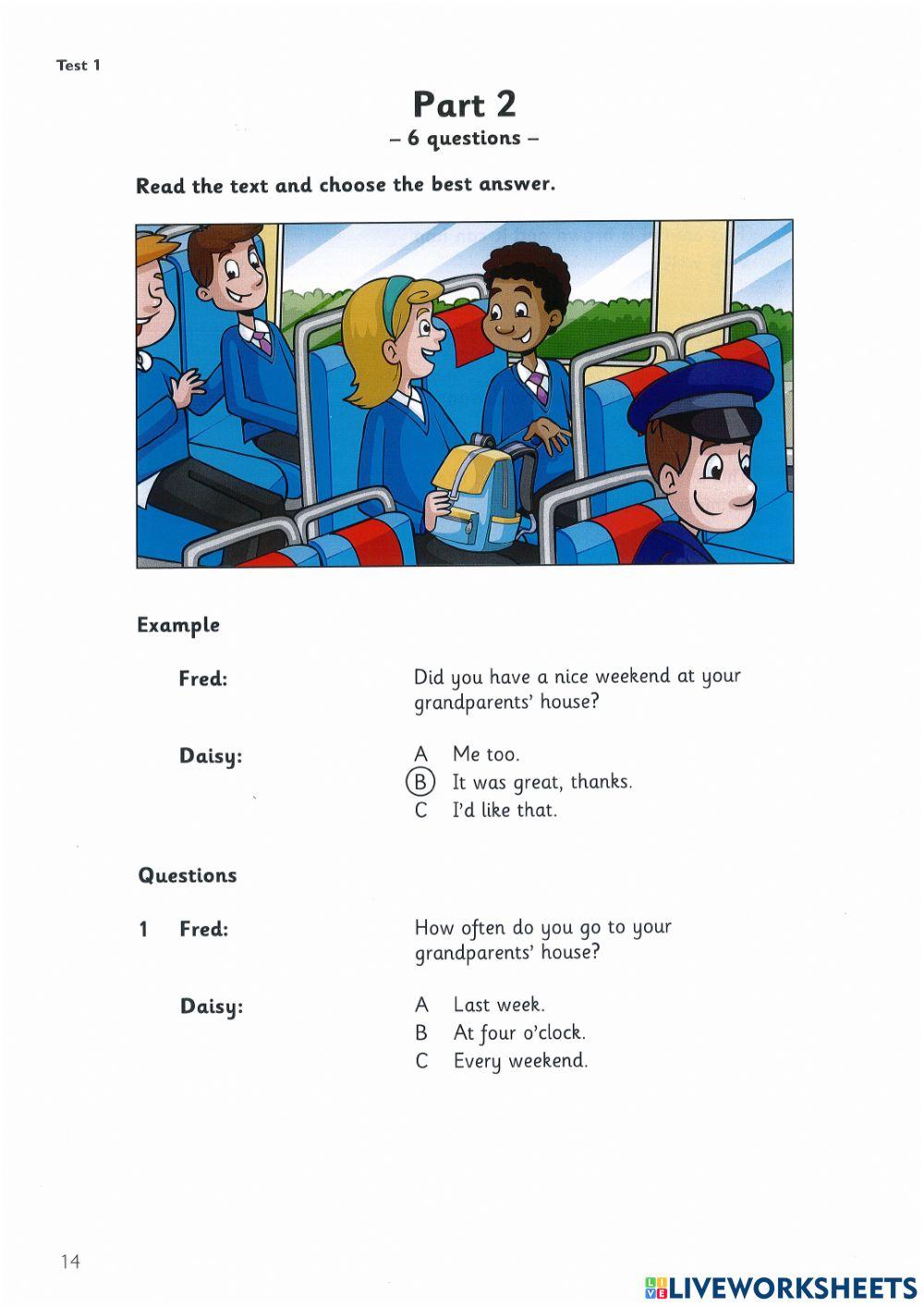 M4-t1-reading online exercise for | Live Worksheets