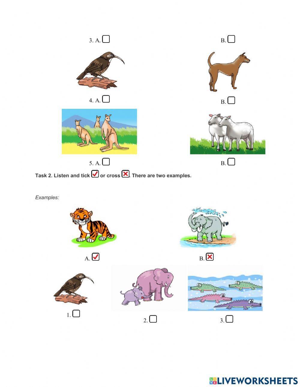 Unit 19: What animal do you want to see? worksheet | Live Worksheets