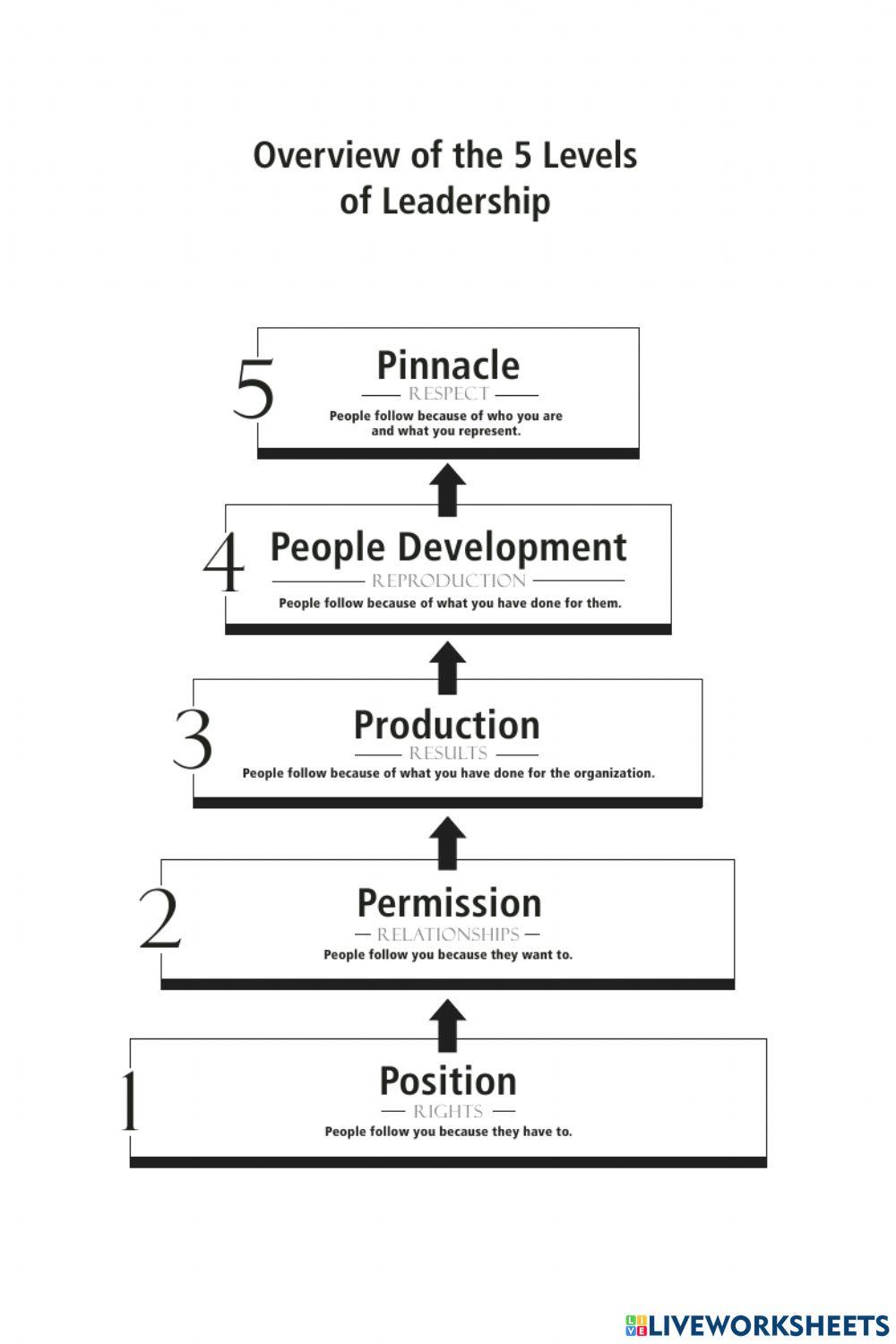 Leadership level 1 | luxiaoyu | Live Worksheets