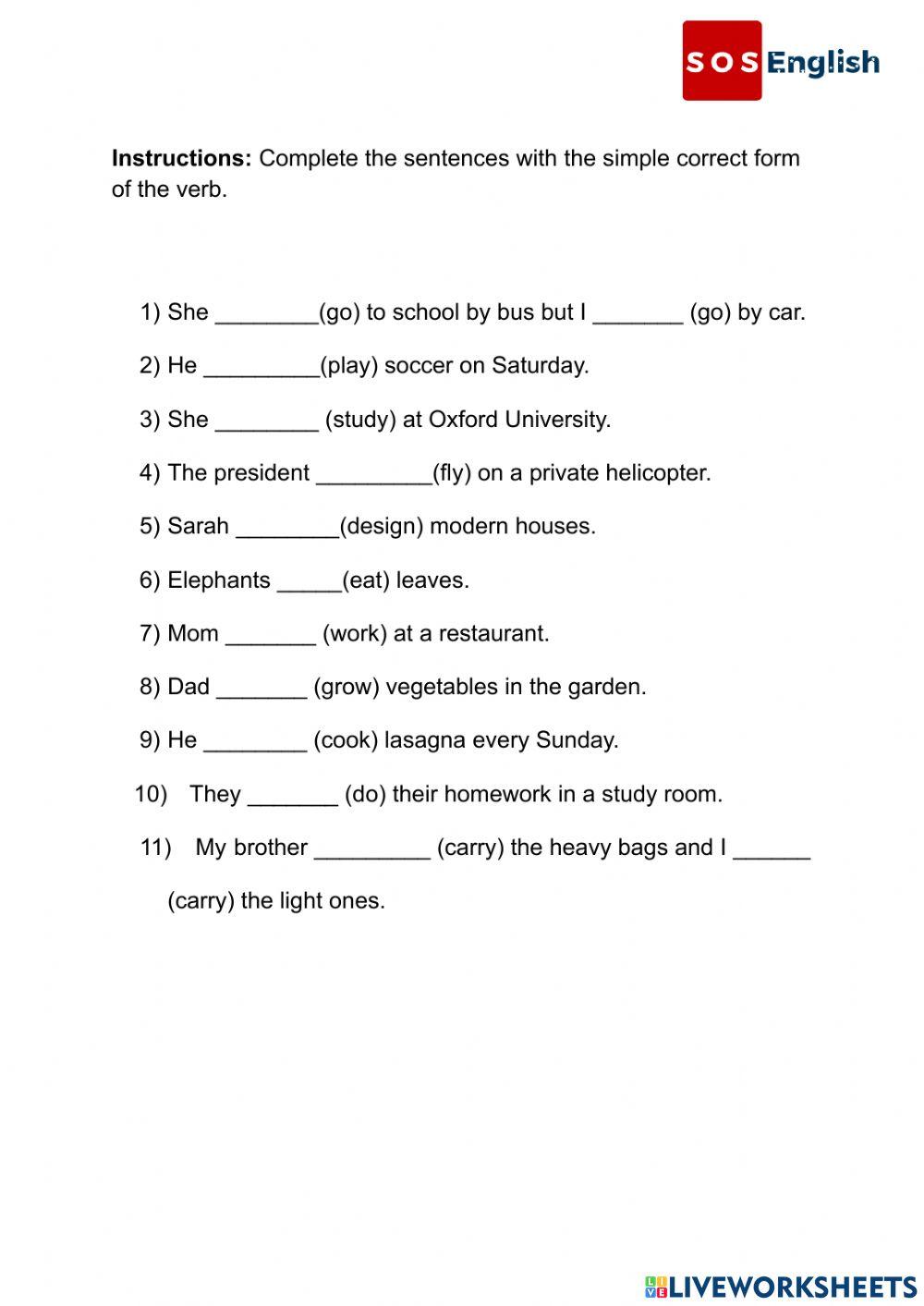 Third person | Free Interactive Worksheets | 2117899