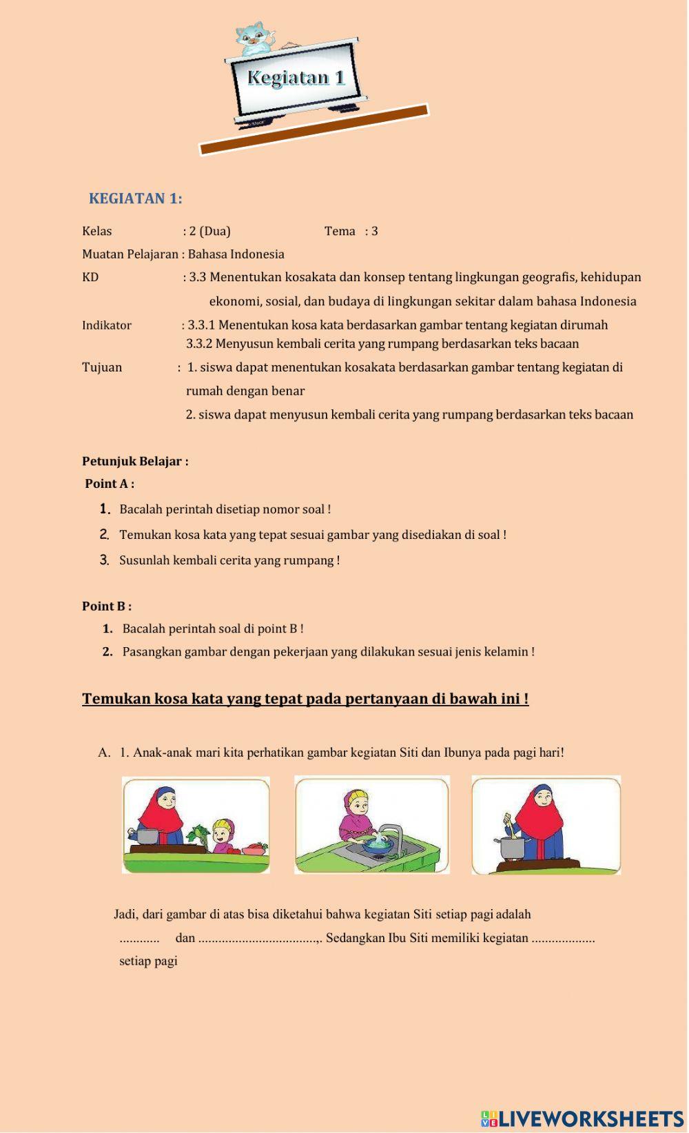 Mtk online activity for 2 | Live Worksheets