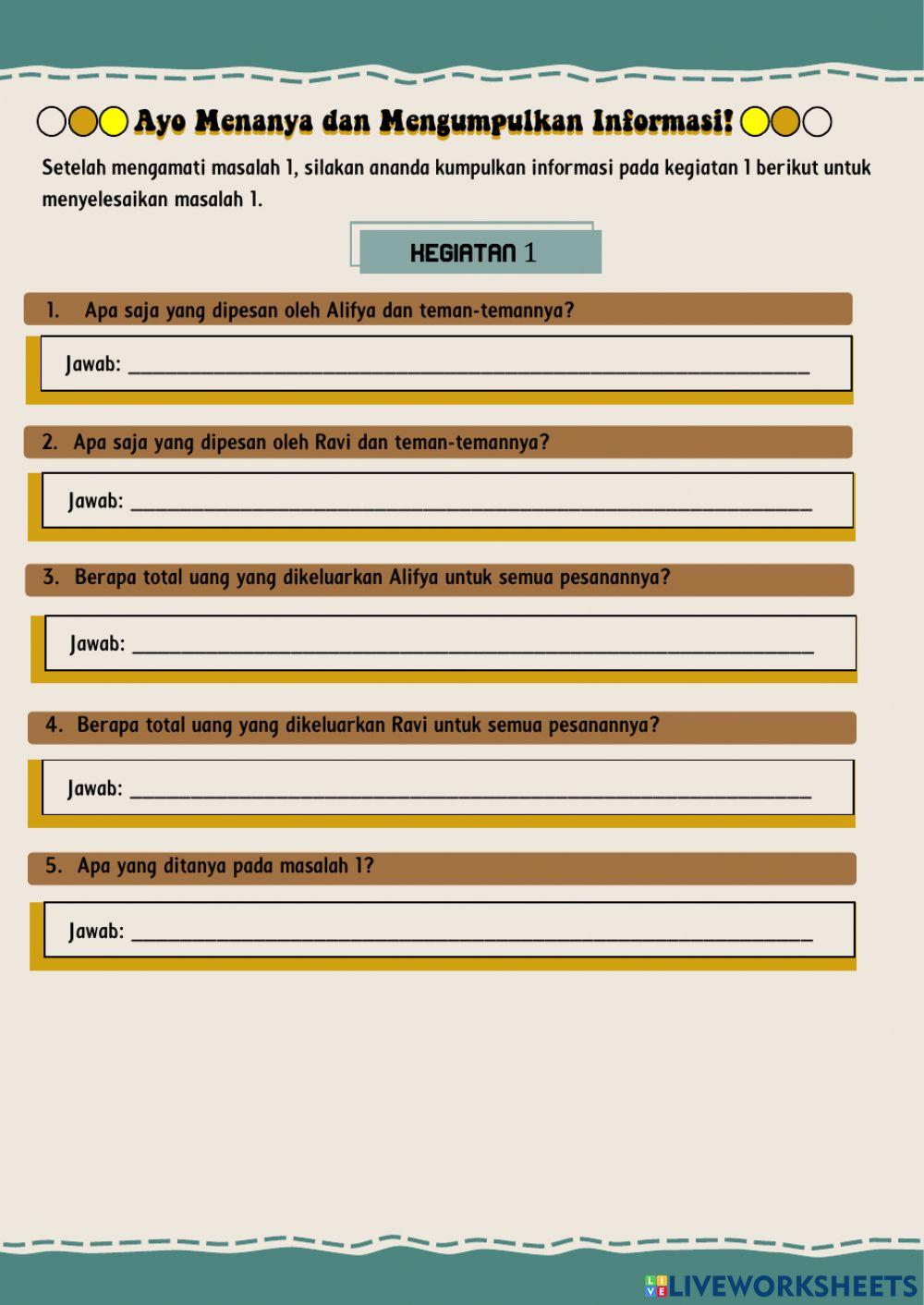 E-LKPD-1 DETERMINAN MATRIKS BERORDO 2x2 2120045 | Miranda