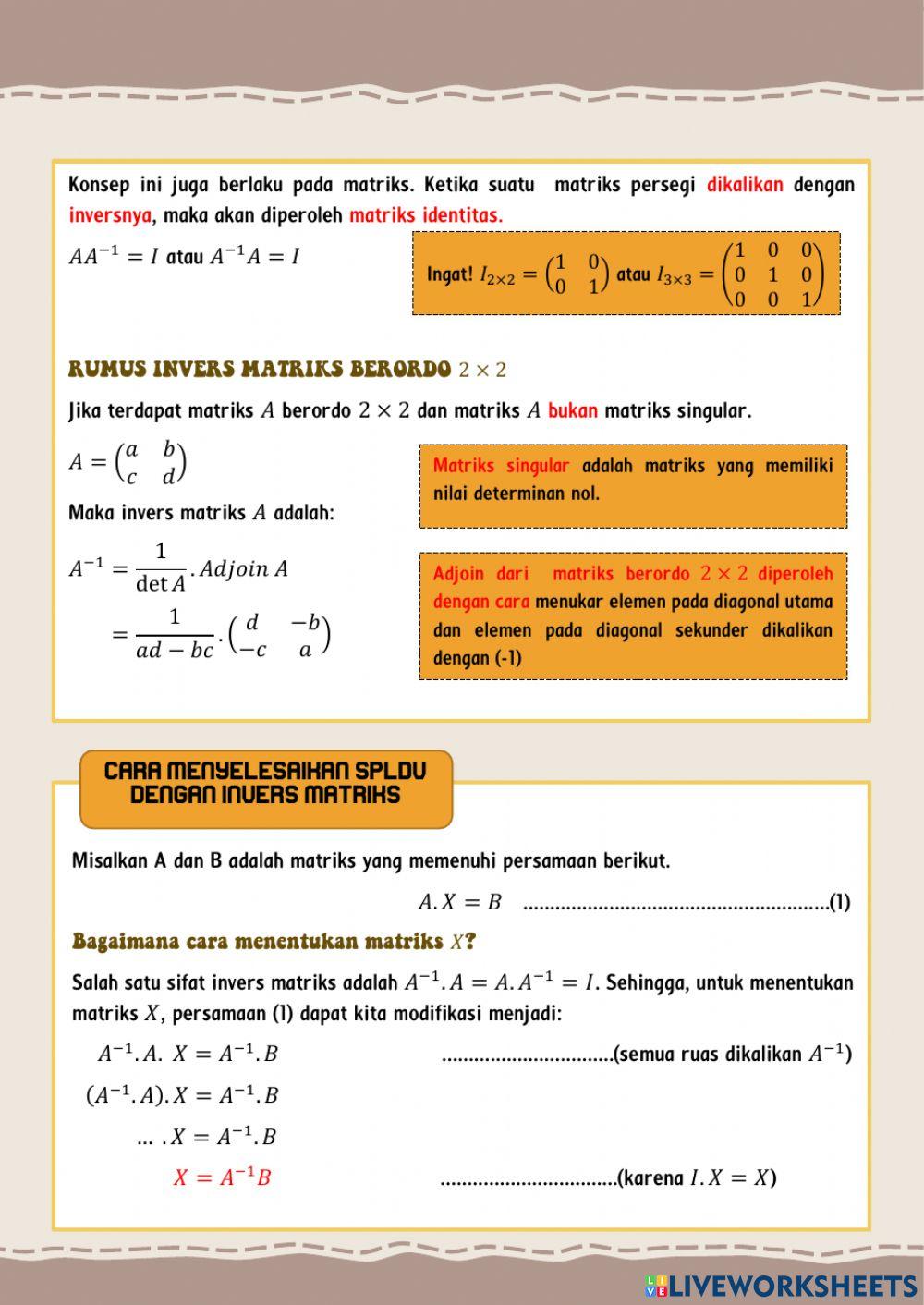 E-LKPD-3 INVERS… | Free Interactive Worksheets | 2120071
