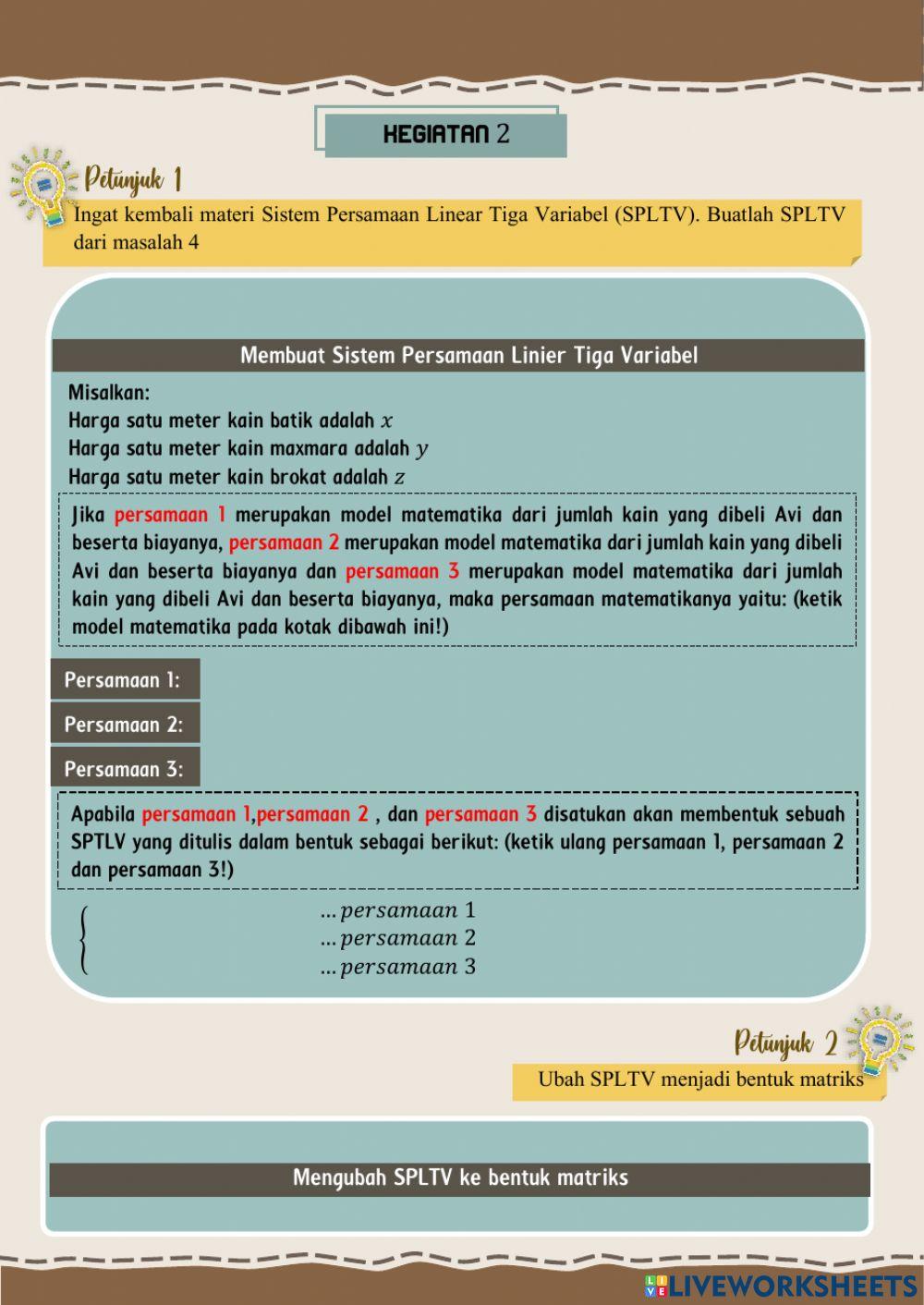 E-LKPD-4 INVERS… | Free Interactive Worksheets | 2120075