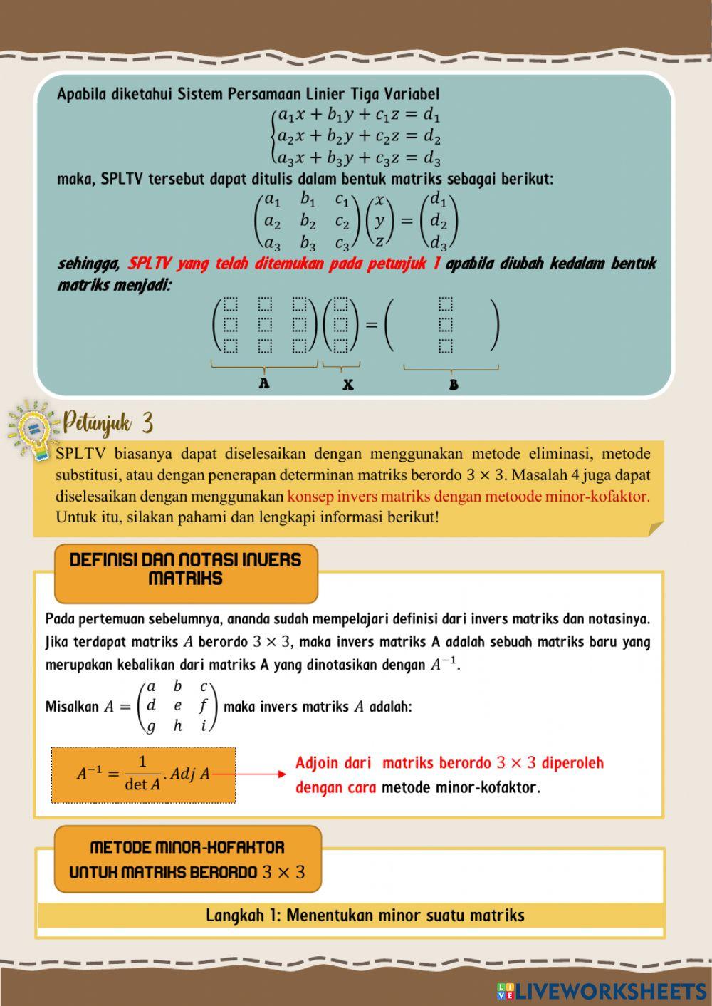 E-LKPD-4 INVERS… | Free Interactive Worksheets | 2120075