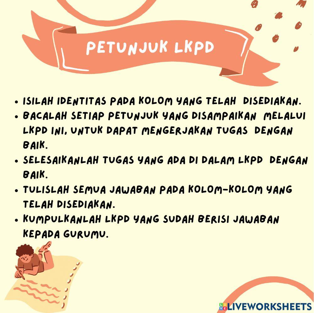 Lkpd online exercise for 2 | Live Worksheets