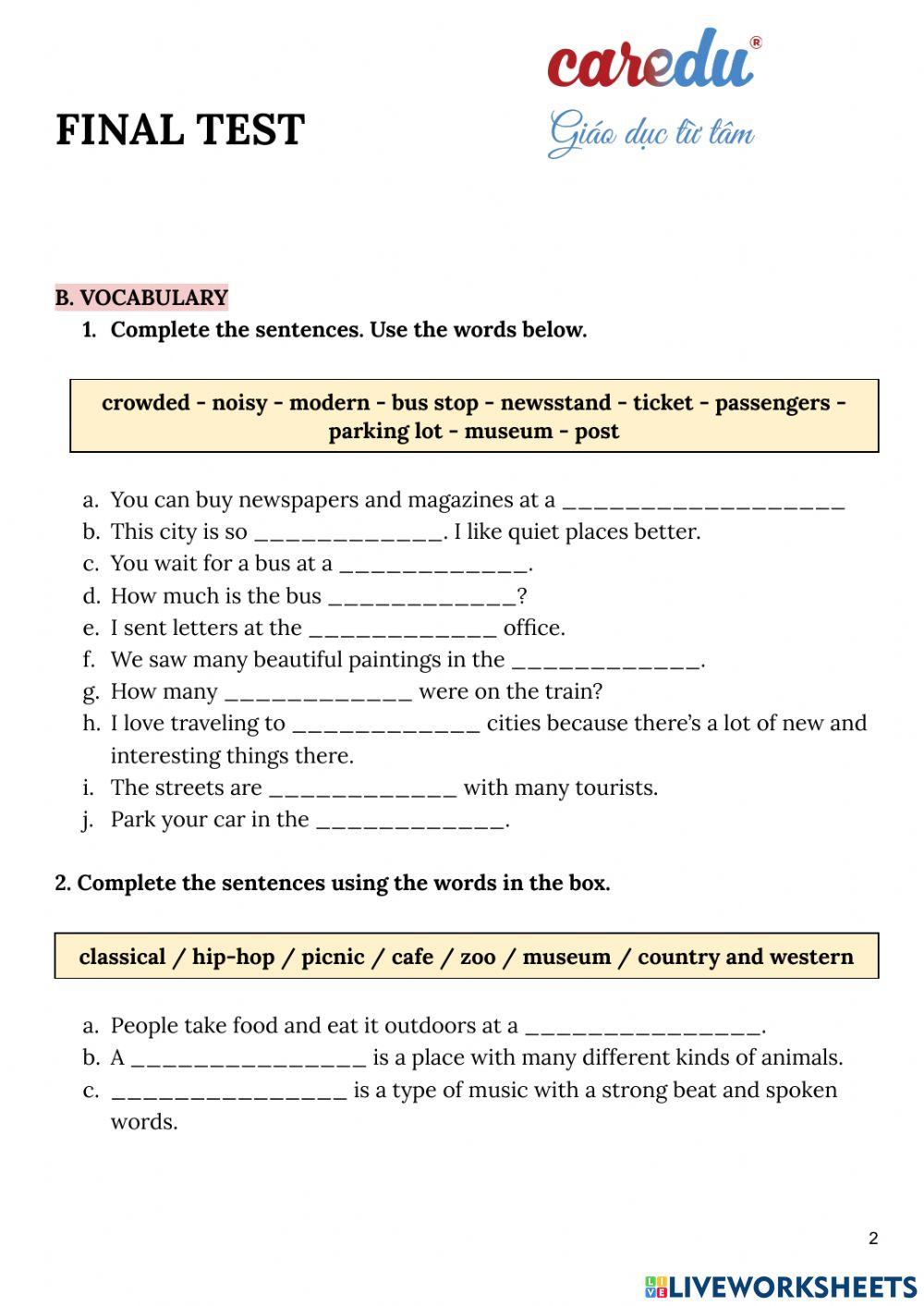 TALK TIME 2 FINAL TEST | dungpham19031999 | Live