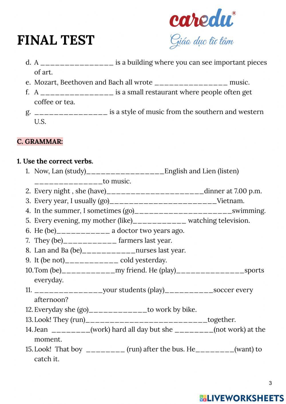 TALK TIME 2 FINAL TEST | dungpham19031999 | Live