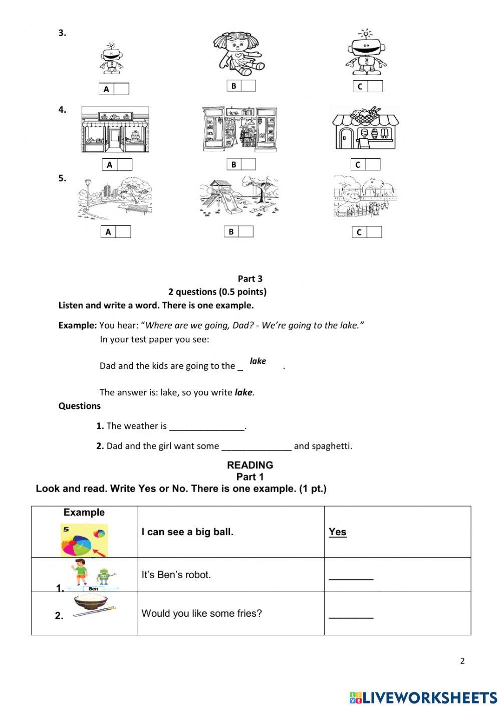 Assignment 2 - modul 2 online exercise for | Live Worksheets