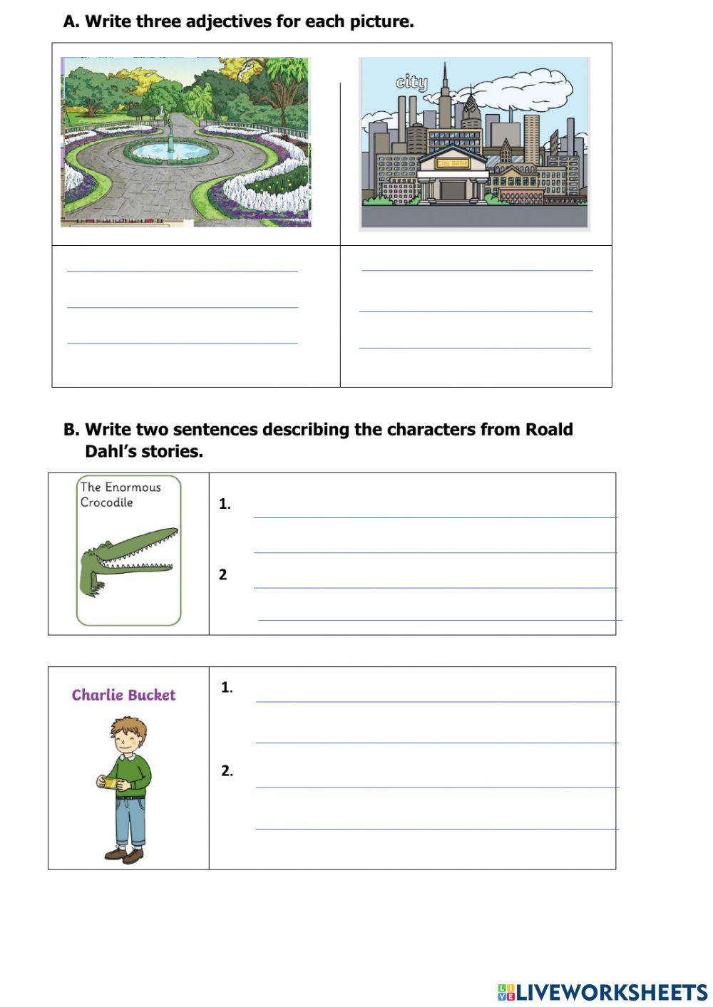 P3 English Formative Assessment 1 worksheet | Live Worksheets