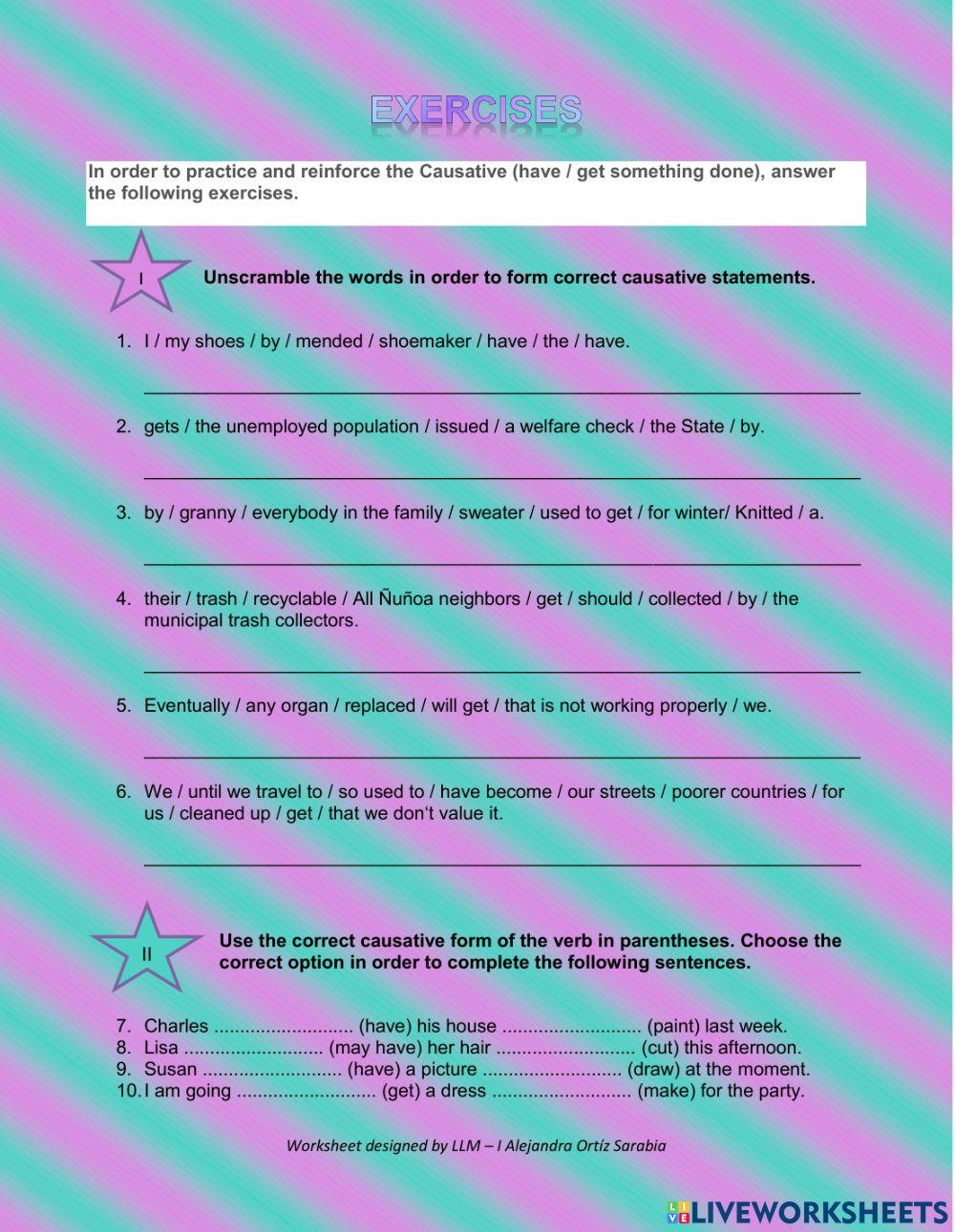 6895781 | Causative - Have something done | Alejandra