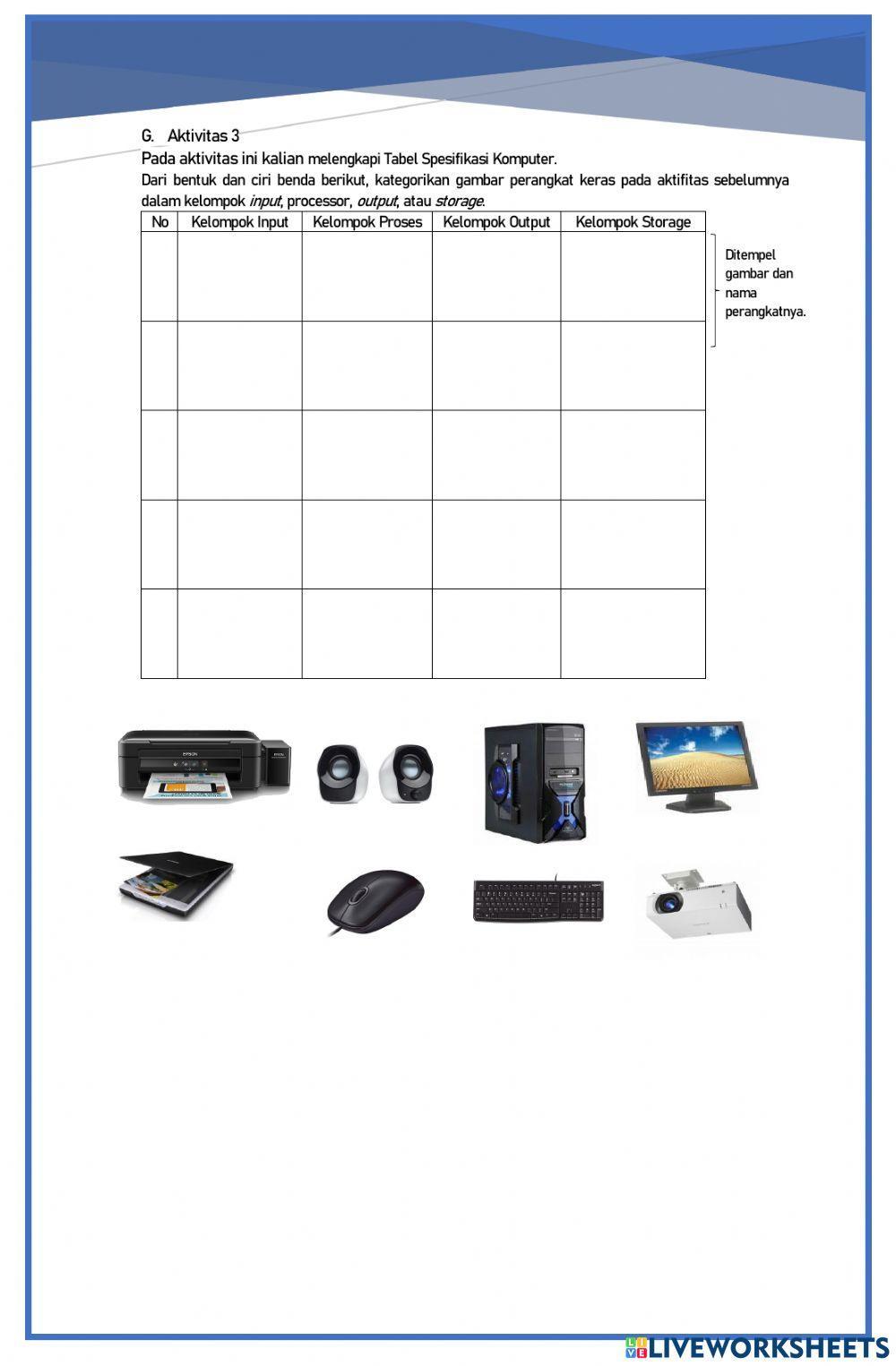 Tik online exercise for 3 | Live Worksheets