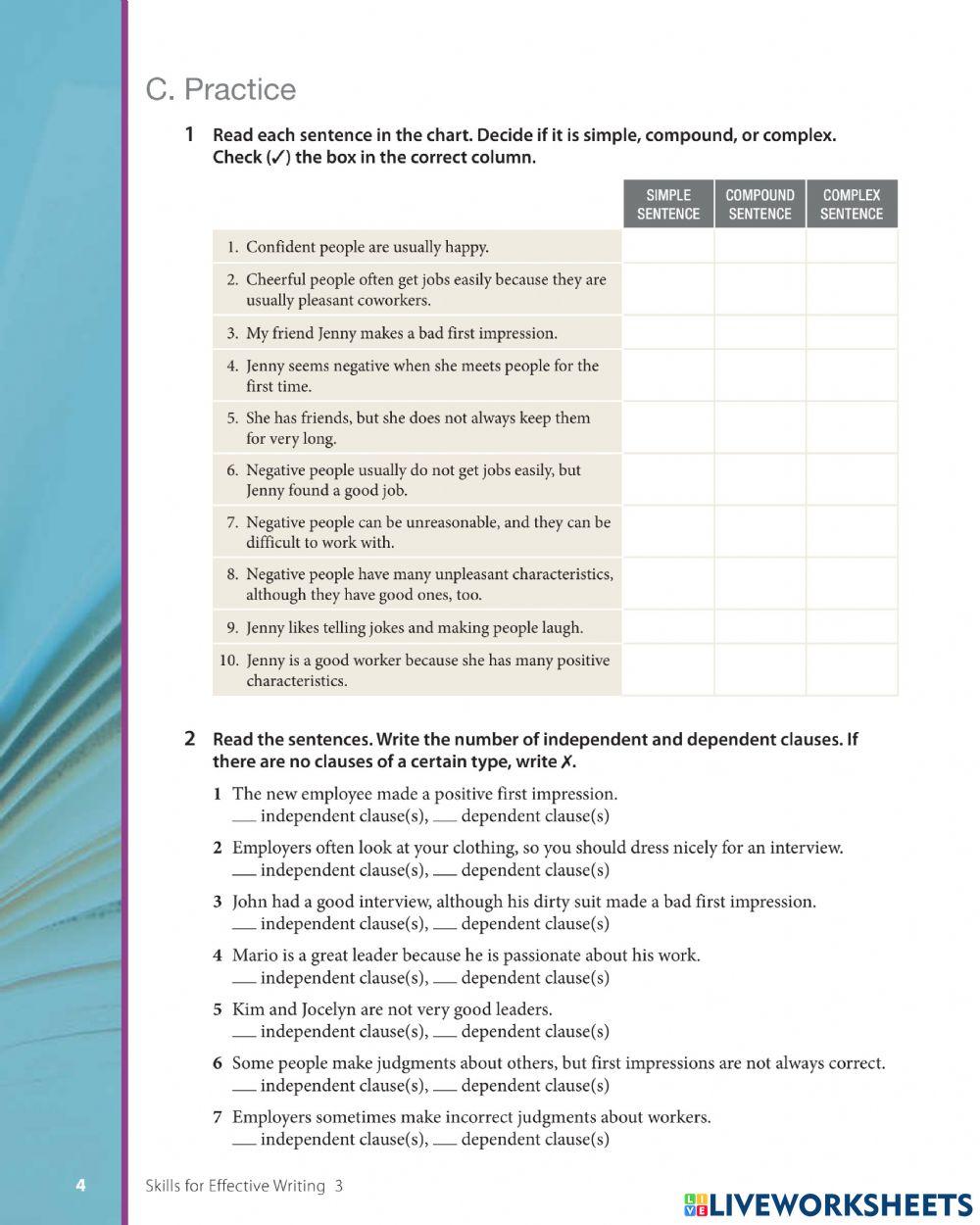 skill 1 online exercise for | Live Worksheets