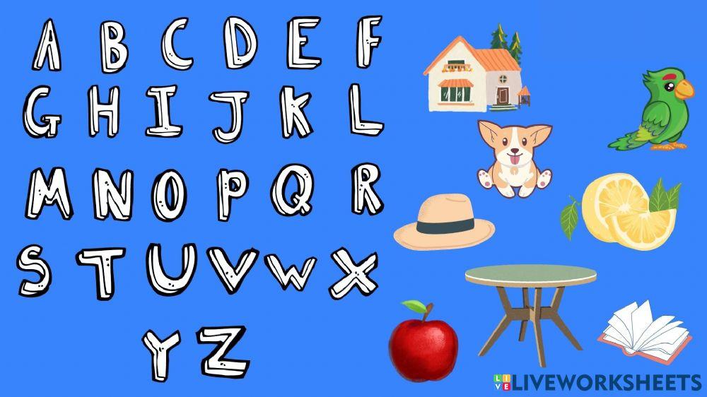 Alphabet online exercise for Grade 1 | Live Worksheets