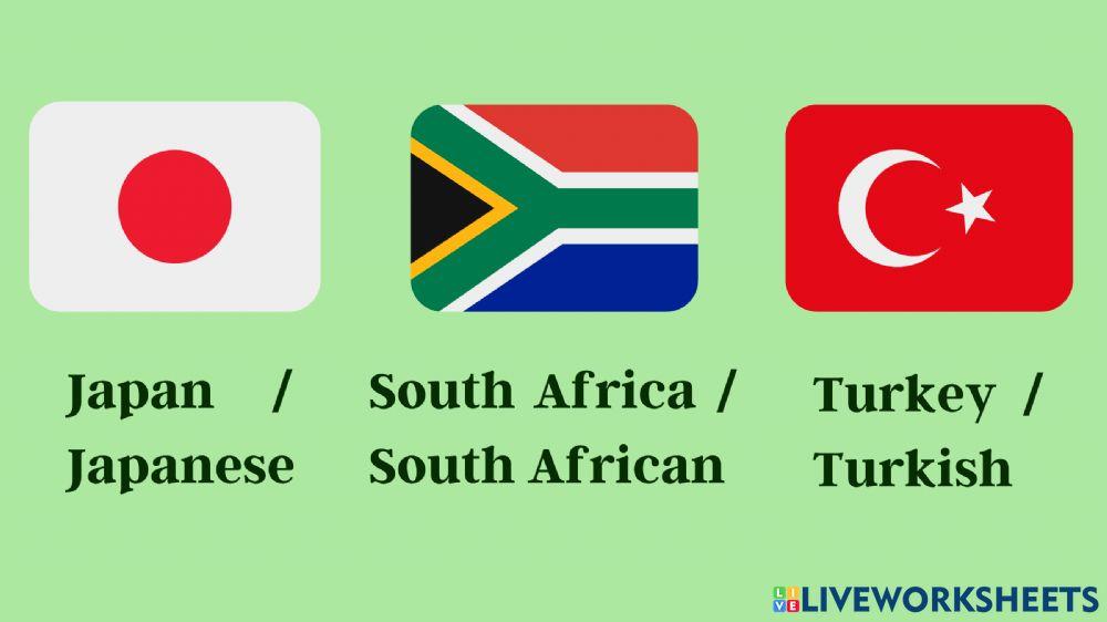 Countries online exercise for Grade 8 | Live Worksheets