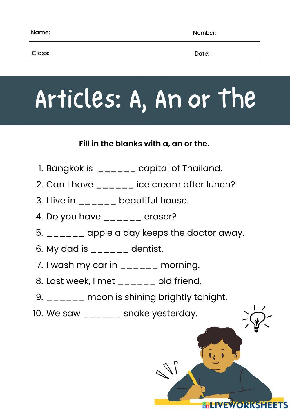 2120735 | Articles | Ms_Christine | LiveWorksheets