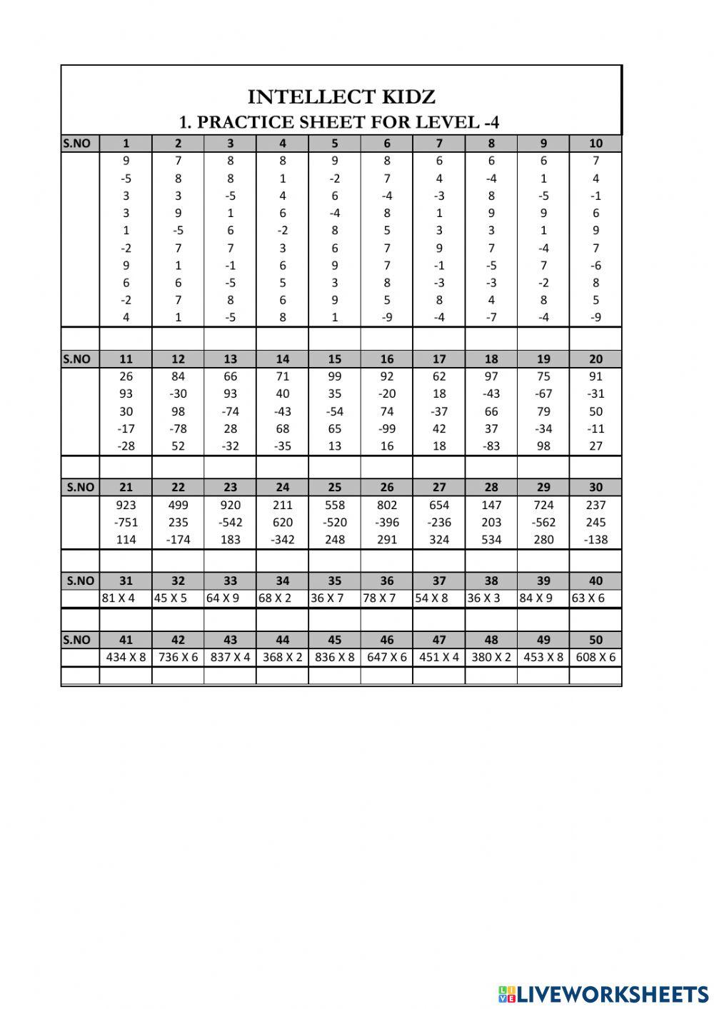2120757 | Abacus | Intellect | LiveWorksheets