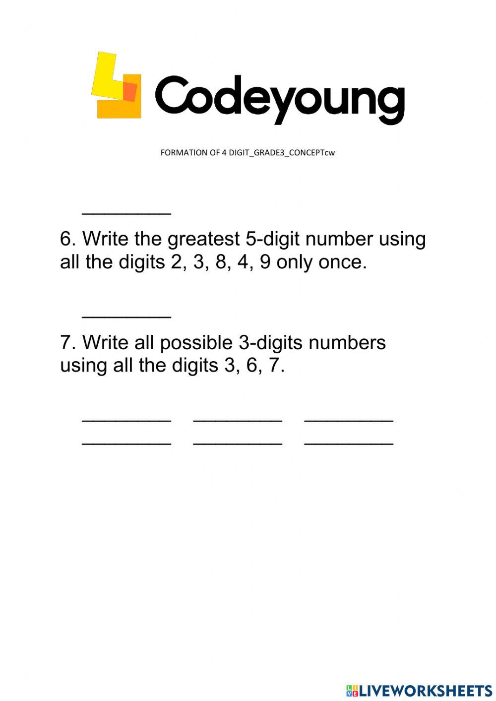 2121027 | Formation of 4 digit numbers | Janvi Ahuja