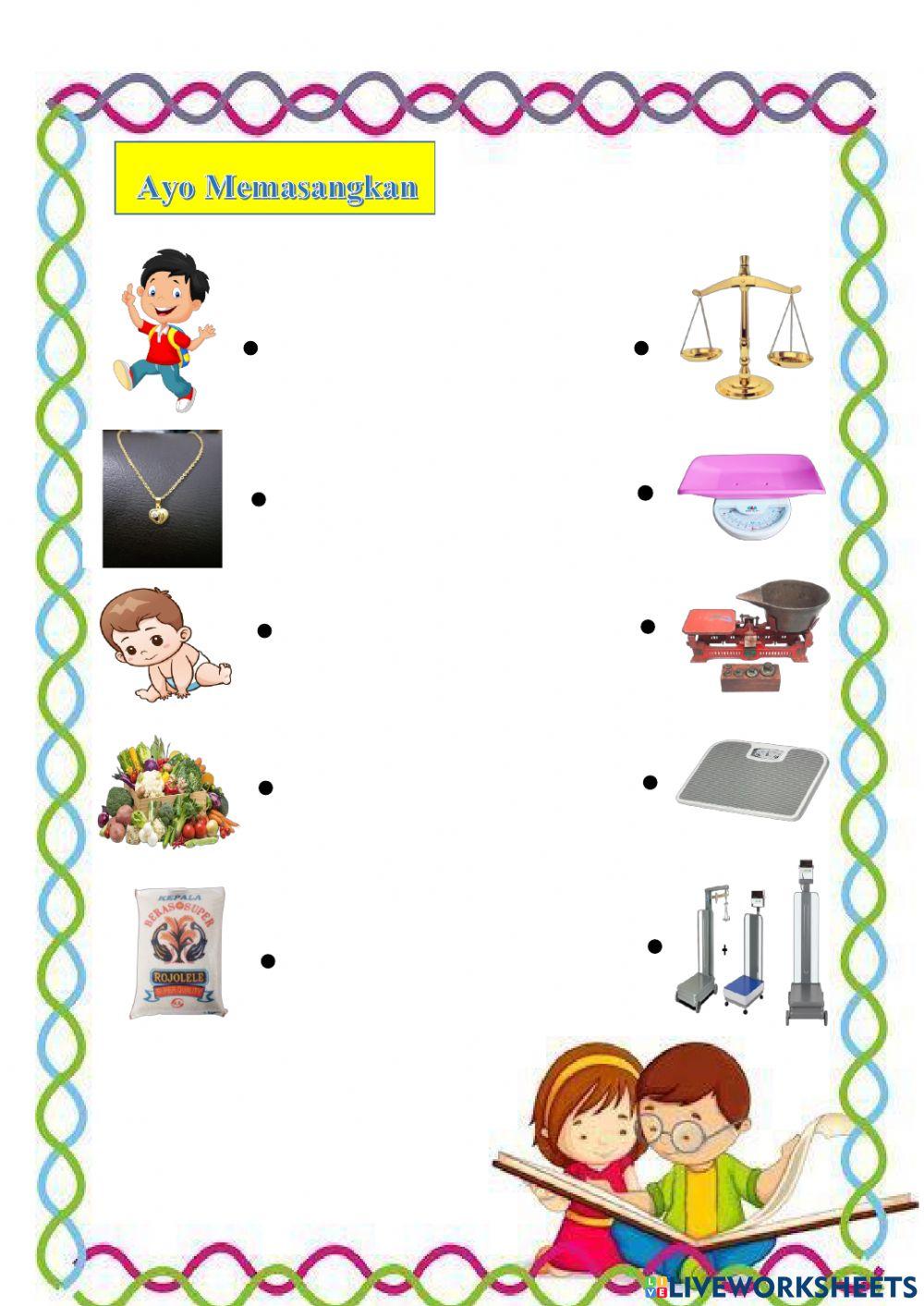 Satuan berat baku interactive worksheet | Live Worksheets