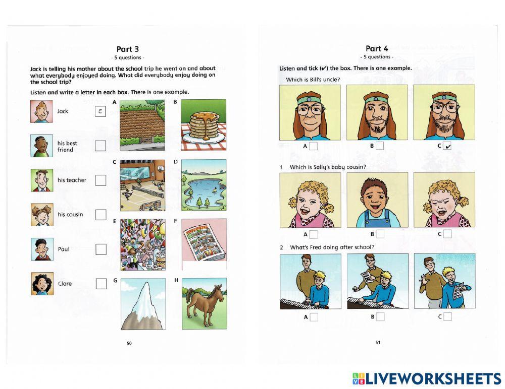 YLE-M-Test 3-2 worksheet | Live Worksheets