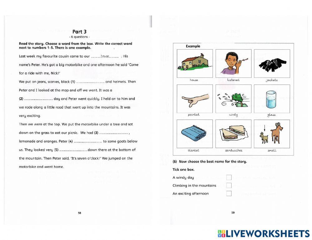 YLE-M-Test 3-2 worksheet | Live Worksheets
