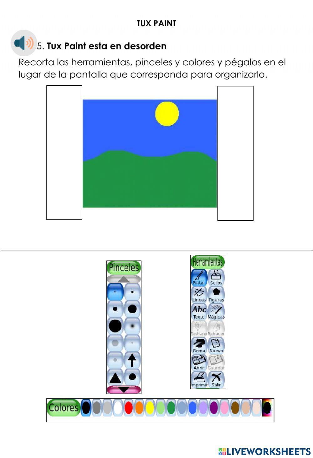 Tux paint | Free Interactive Worksheets | 2122723