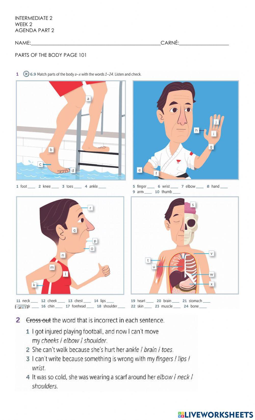 Inter 2 week 2 … | Free Interactive Worksheets | 2416746