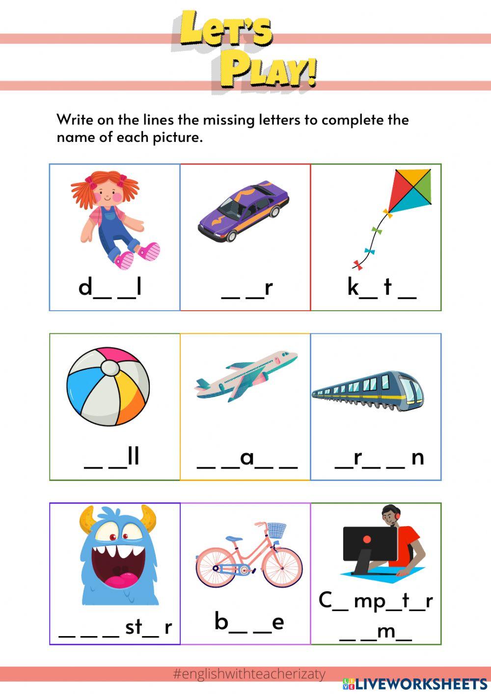 2122995 | Let's play | Zainal izatyl | LiveWorksheets