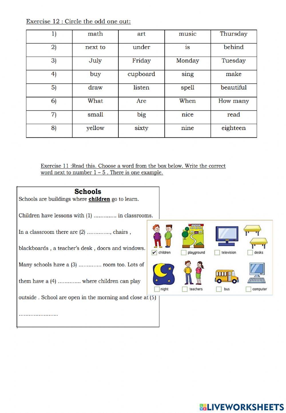 EXERCISE 2 online exercise for | Live Worksheets