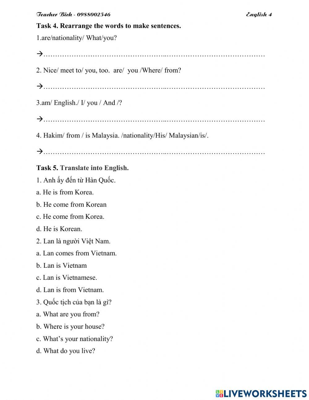 E4 -u2 | Free Interactive Worksheets | 2123434