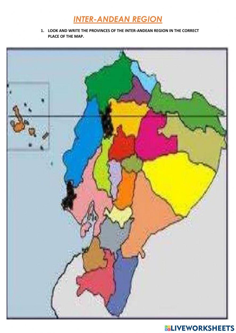 Inter-Andean Region online exercise for | Live Worksheets