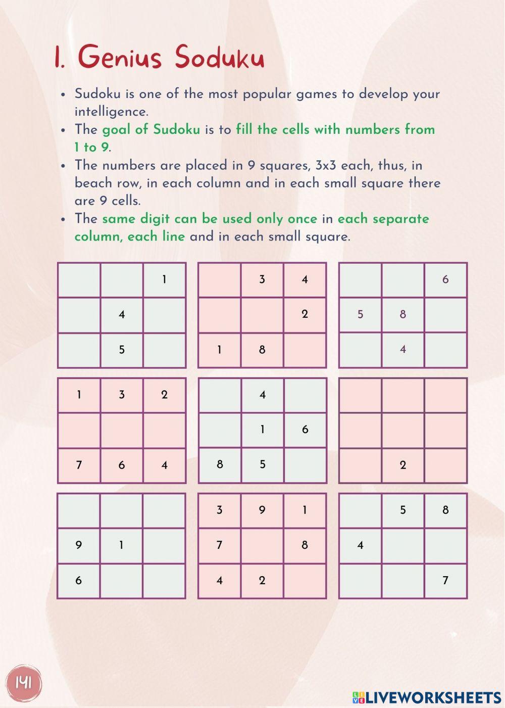 2123606 | Genius Journal Sudoku | izzuladli