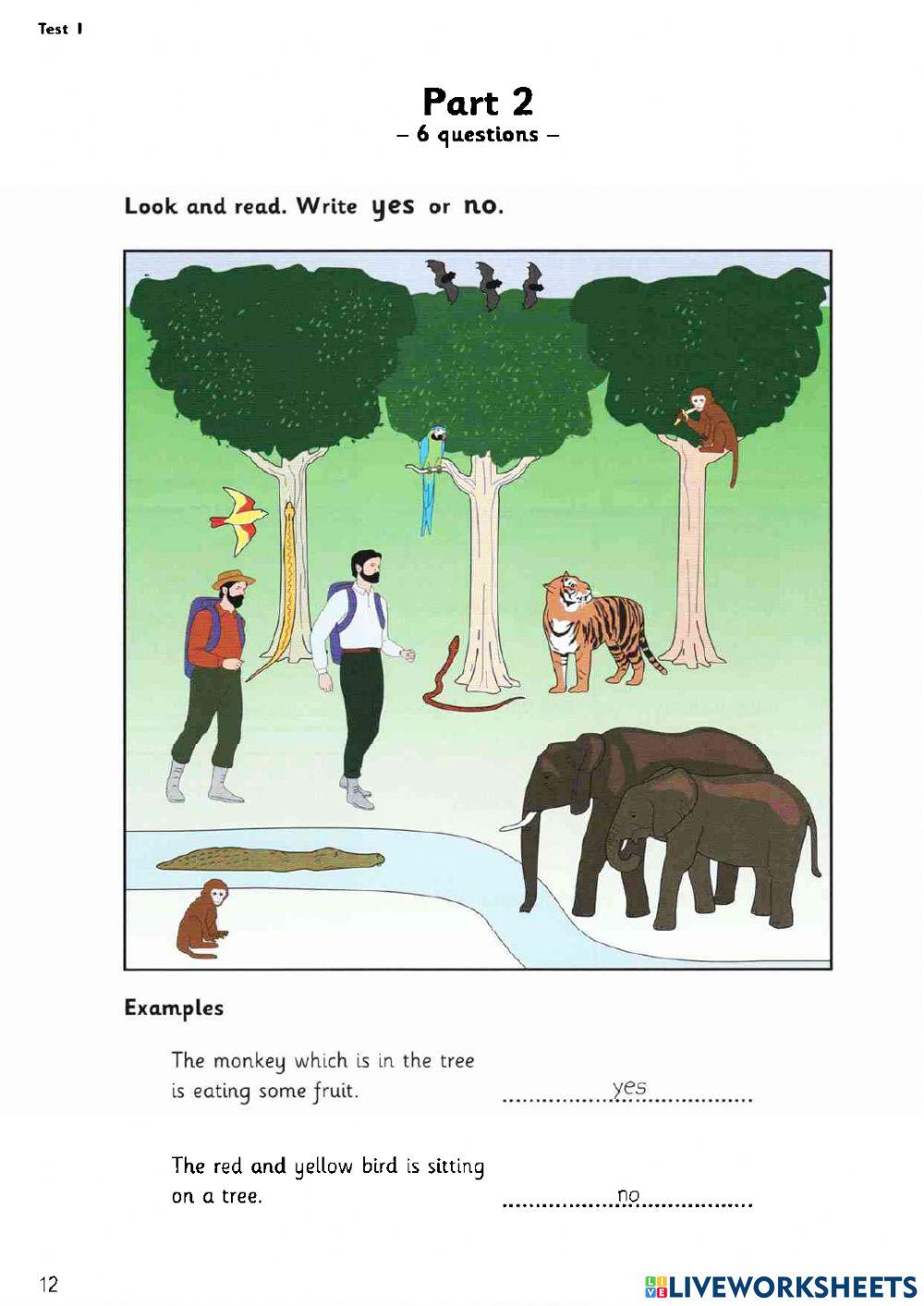 Reading test online exercise for grade 4 | Live Worksheets