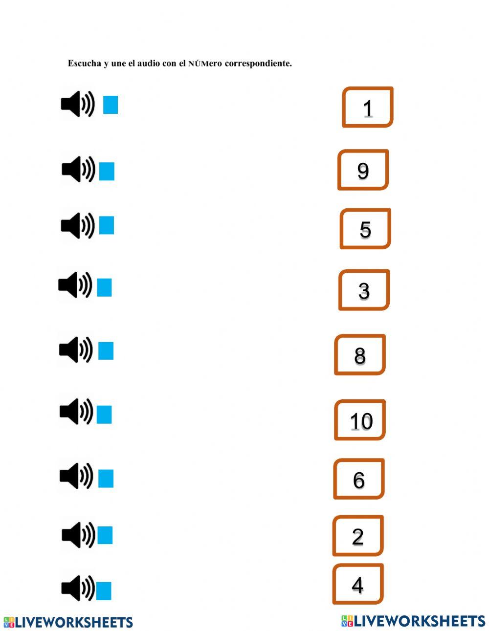Zahlen 2124564 | LiliamPerez | Live Worksheets